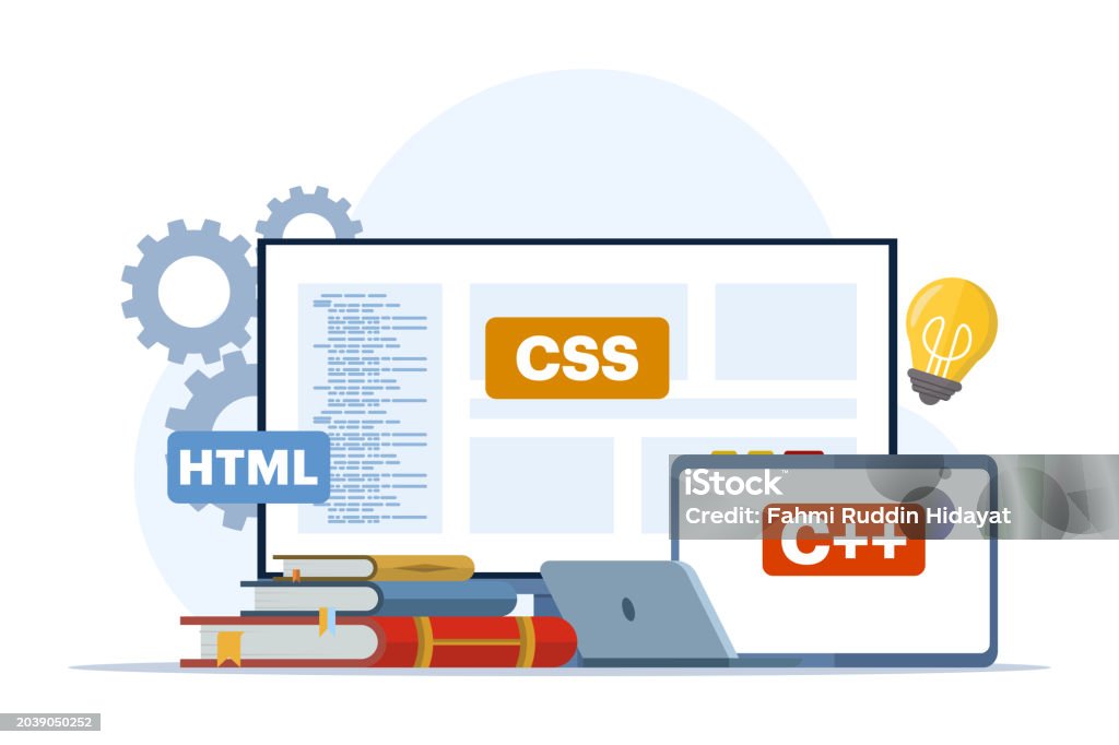 Vetores de Web Development Or Programming Language Concept Css Html It ... Vetores de Web Development Or Programming Language Concept Css Html It ...