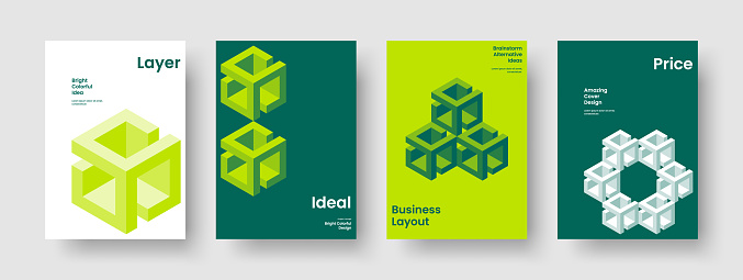 Template Banner Geometris Desain Poster Kreatif Tata Letak Presentasi