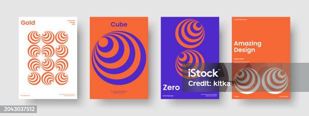 Tata Letak Laporan Kreatif Template Brosur Modern Desain Latar Belakang