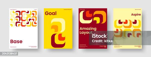 Desain Laporan Kreatif Tata Letak Banner Modern Template Sampul Buku