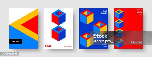 Template Latar Belakang Kreatif Tata Letak Laporan Terisolasi Desain
