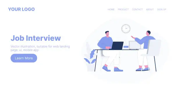 Illustrations Gratuites De Job Interview Web Template Téléchargez Des Images Libres De Droits