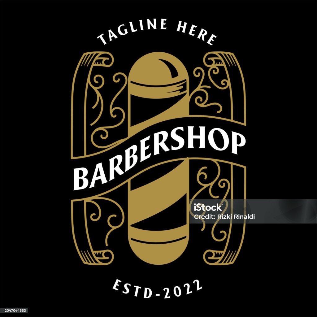Vintage Retro Ornament For Haircut Barbershop Salon Badge Emblem Design ... Vintage Retro Ornament For Haircut Barbershop Salon Badge Emblem Design ...