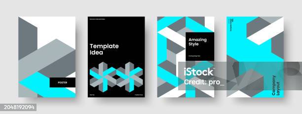 Desain Banner Abstrak Template Flyer Kreatif Tata Letak Presentasi