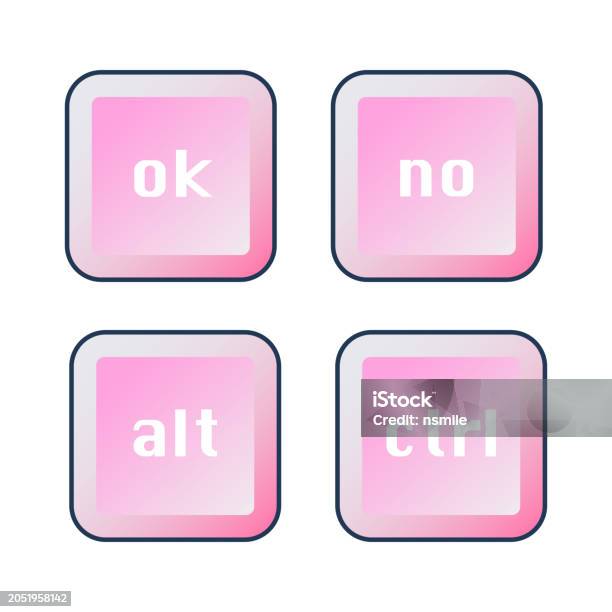 Vector Ctrl Alt Del Shortcut Keys Keyboard Keys Computer Button Vector