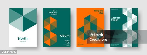 Template Sampul Buku Terisolasi Desain Presentasi Bisnis Abstrak Tata