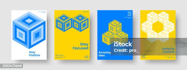 Desain Laporan Terisolasi Tata Letak Brosur Abstrak Template Flyer