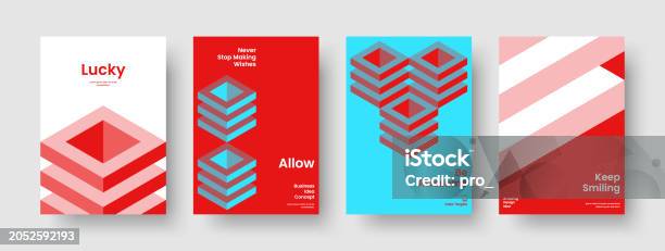Tata Letak Spanduk Geometris Desain Sampul Buku Modern Template Flyer