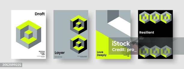Desain Laporan Kreatif Template Banner Abstrak Tata Letak Latar
