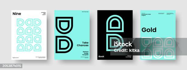 Desain Brosur Modern Template Laporan Terisolasi Tata Letak Poster