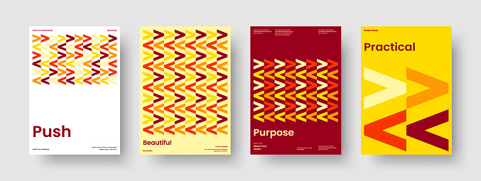 Template Poster Kreatif Desain Banner Terisolasi Tata Letak Laporan