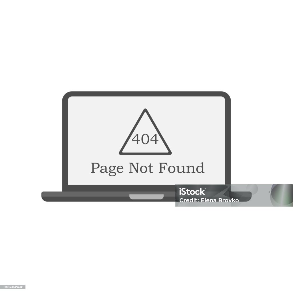 Window Operating System Error Warning Illustration On White Isolated