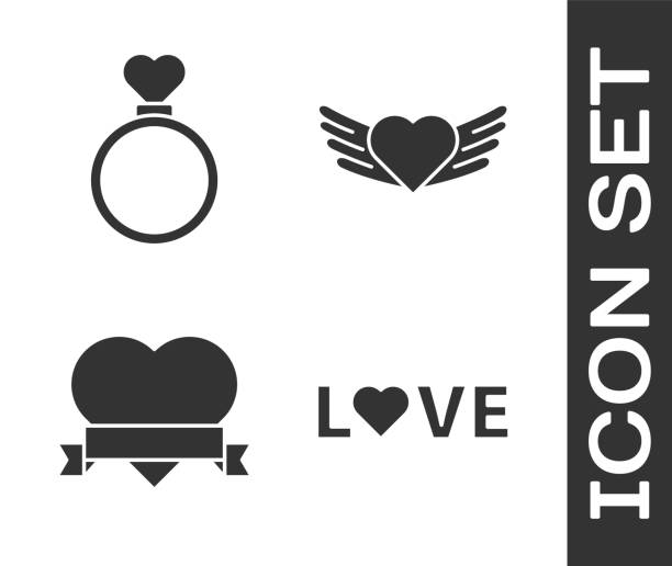 80 Two Hearts Joined Together Silhouette Stock Illustrations Royalty