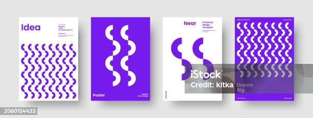Tata Letak Poster Modern Template Latar Belakang Abstrak Desain Brosur