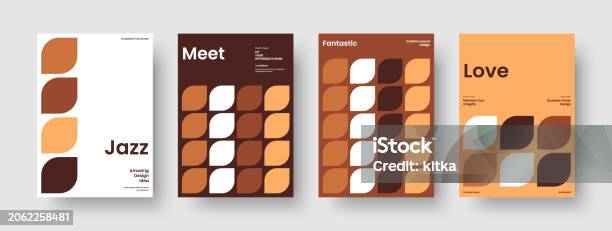 Desain Sampul Buku Abstrak Template Banner Modern Tata Letak Latar