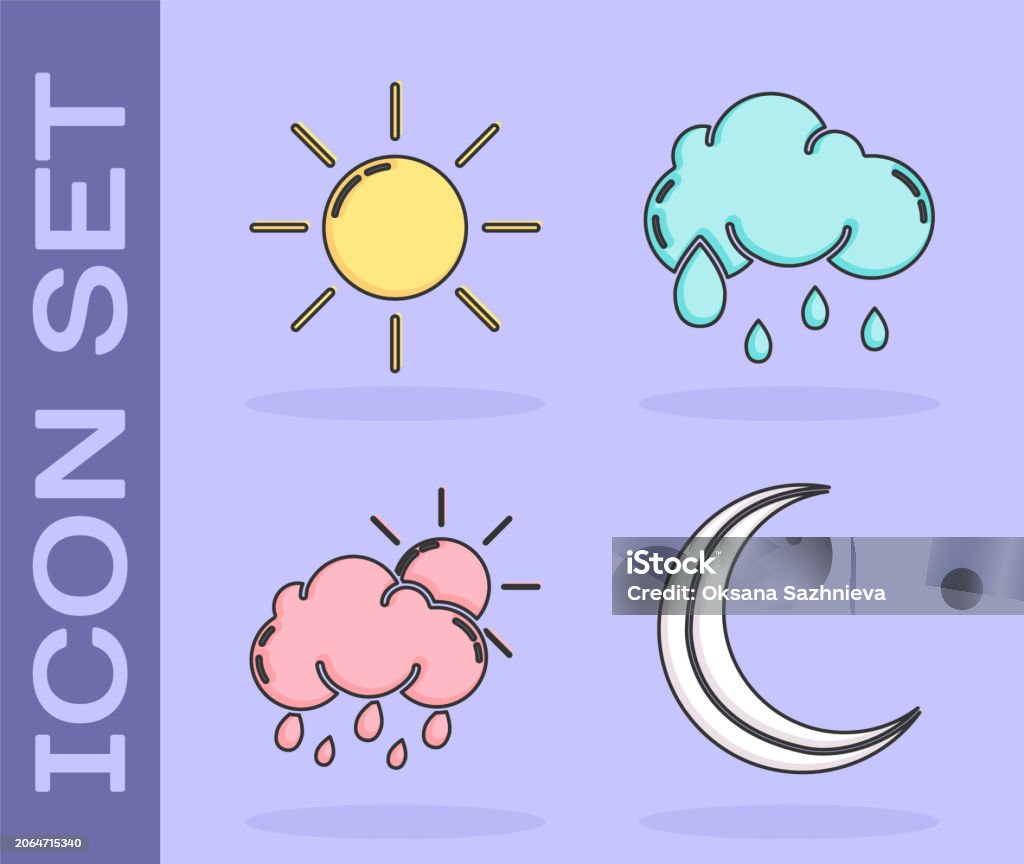 Set Mond Und Sterne Sonne Wolke Mit Regen Und Sonne Und Wolke Mit Regen ... Set Mond Und Sterne Sonne Wolke Mit Regen Und Sonne Und Wolke Mit Regen ...