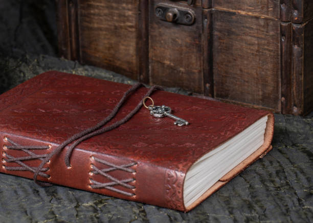 Free Stock Photo of Closed black notebook with black bookmark on the ...