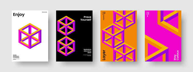 Desain Flyer Terisolasi Tata Letak Poster Modern Template Sampul Buku