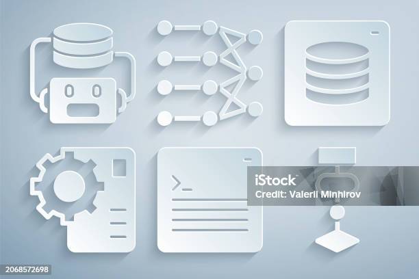 Set Web Developer Programming Code Server Data Neural Network Algorithm And Artificial