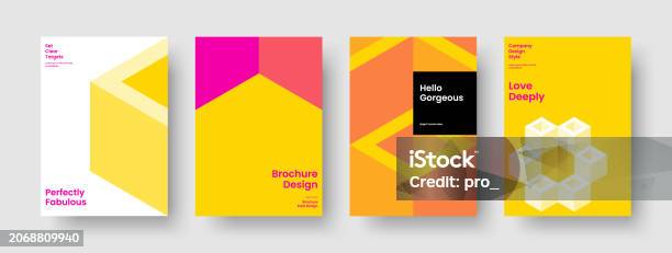 Desain Latar Belakang Terisolasi Template Sampul Buku Geometris Tata