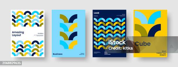 Desain Latar Belakang Kreatif Template Sampul Buku Modern Tata Letak