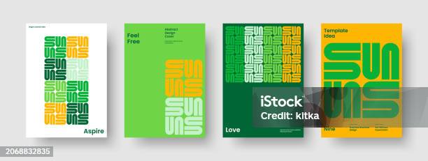 Template Brosur Abstrak Tata Letak Latar Belakang Geometris Desain