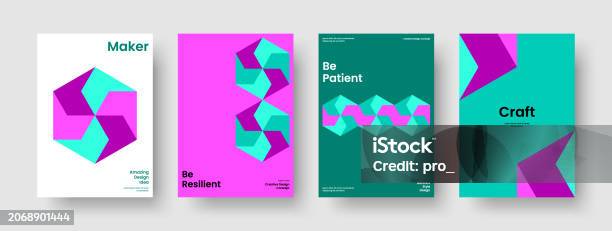 Template Sampul Buku Modern Desain Presentasi Bisnis Kreatif Tata Letak