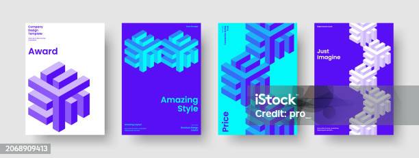 Tata Letak Poster Geometris Template Flyer Abstrak Desain Presentasi