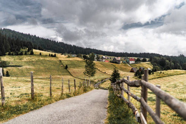 Free Stock Photo of Rural mountain path with wooden fence | Download ...