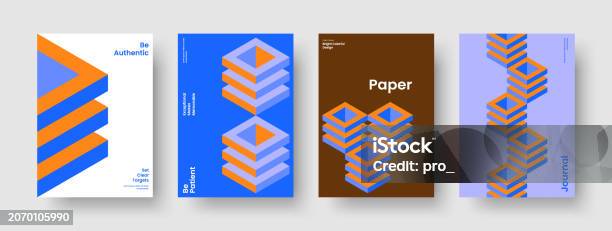 Tata Letak Laporan Modern Desain Presentasi Bisnis Terisolasi Template