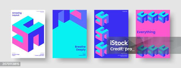 Desain Latar Belakang Abstrak Template Poster Geometris Tata Letak