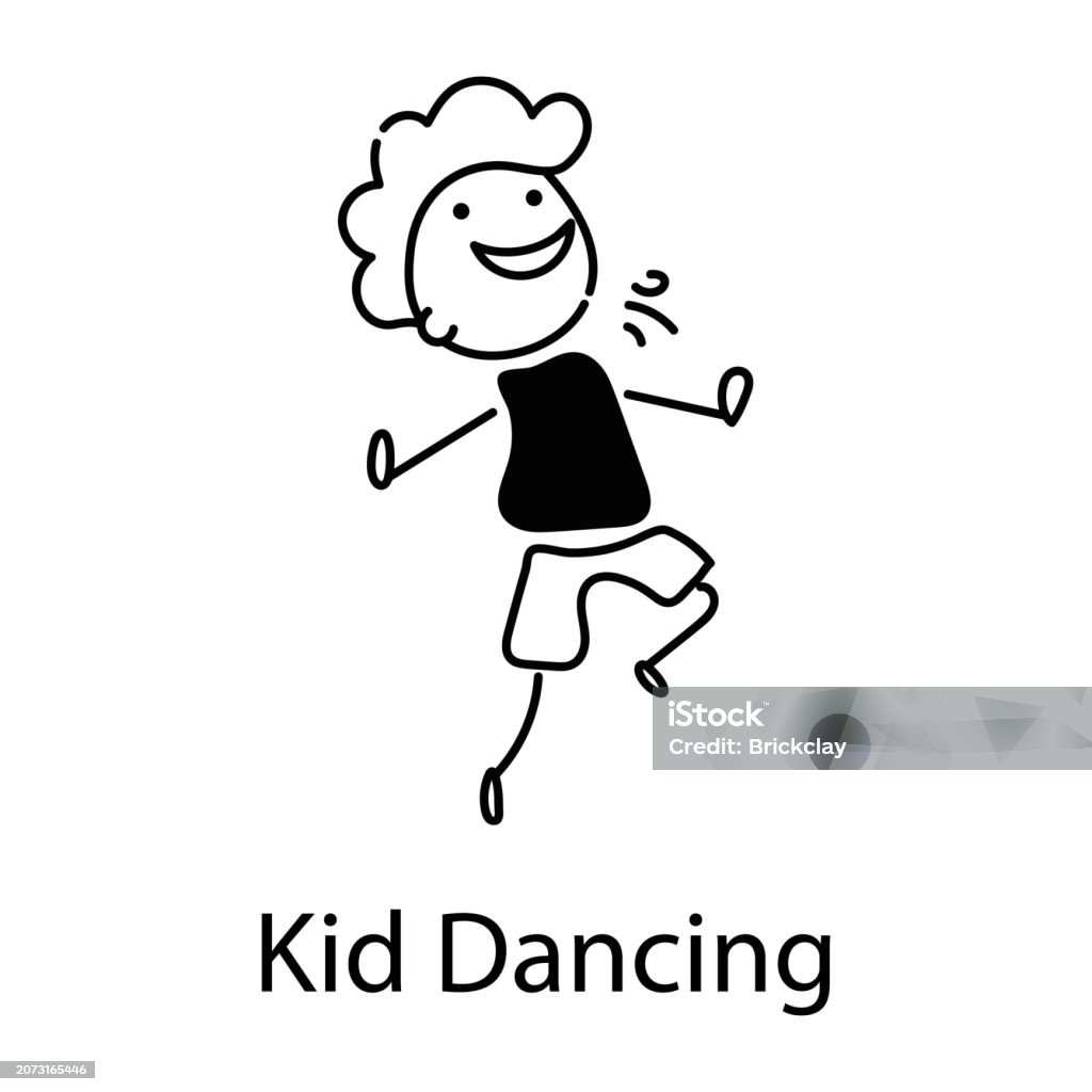 Ilustración De Niño Bailando Y Más Vectores Libres De Derechos De Avatar Avatar Bailar