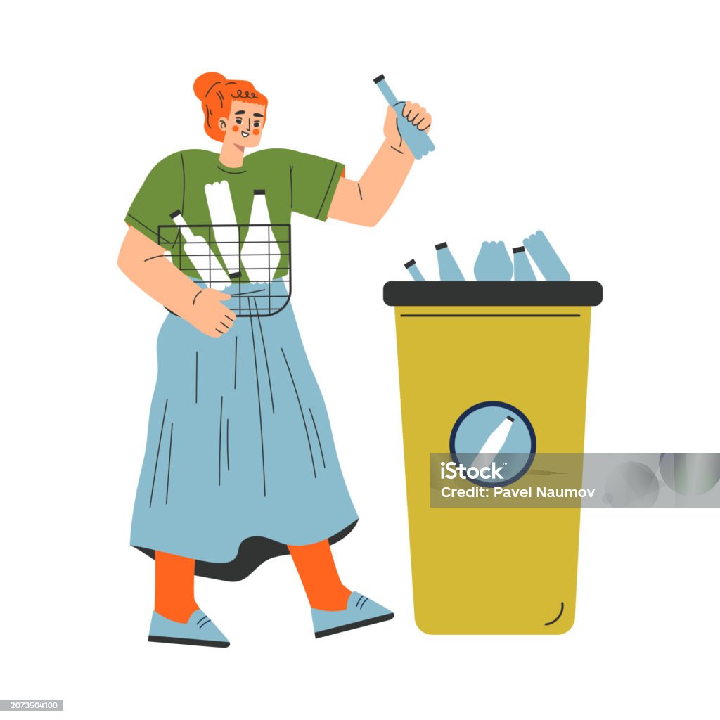 Ilustración De Estilo De Vida Ecológico Con Personaje Femenino