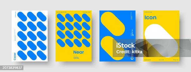 Desain Latar Belakang Terisolasi Template Poster Geometris Tata Letak