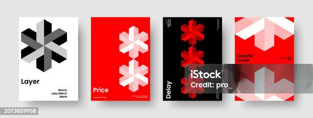 Desain Brosur Kreatif Tata Letak Laporan Terisolasi Template Presentasi