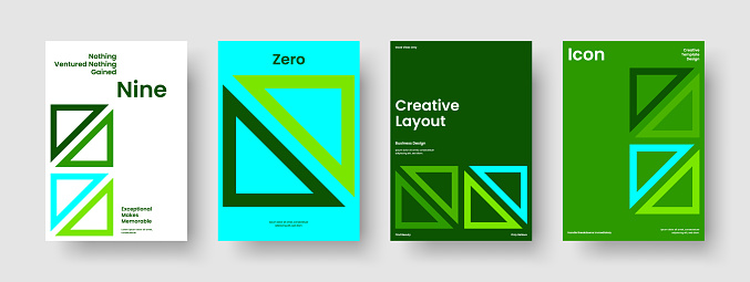 Desain Presentasi Bisnis Geometris Tata Letak Sampul Buku Kreatif