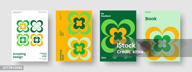 Template Sampul Buku Abstrak Desain Latar Belakang Modern Tata Letak