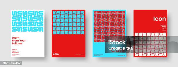 Template Laporan Terisolasi Tata Letak Banner Kreatif Desain Brosur