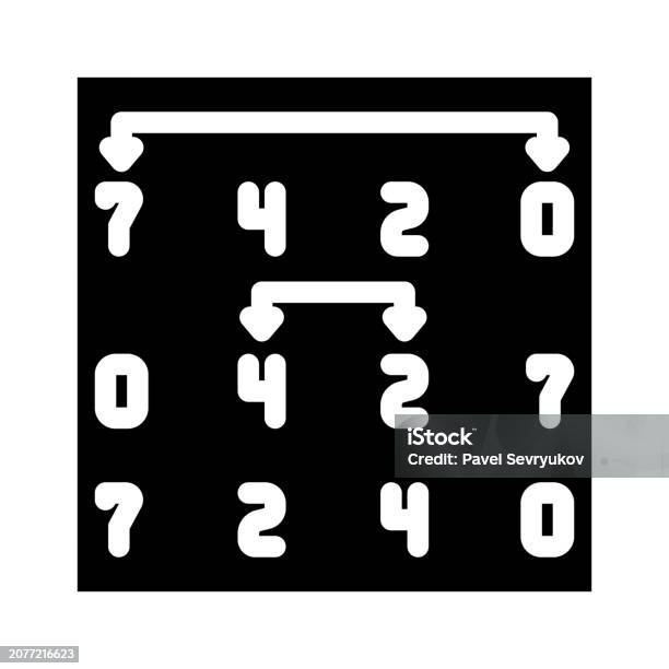 Ilustración de Selection Sort Algorithm Glyph Icon Vector Illustration ... Ilustración de Selection Sort Algorithm Glyph Icon Vector Illustration ...