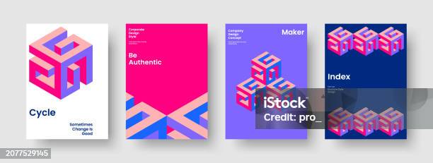 Desain Sampul Buku Abstrak Template Latar Belakang Modern Tata Letak