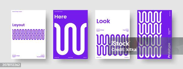 Tata Letak Spanduk Geometris Template Laporan Modern Desain Poster