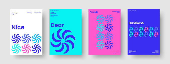 Desain Laporan Modern Tata Letak Banner Terisolasi Template Latar