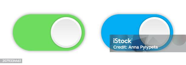 Switch Buttons Vector Toggles On Off Switcher Icons App Switch Button Interface Switch Toggle
