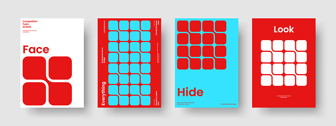 Template Sampul Buku Terisolasi Tata Letak Latar Belakang Modern Desain