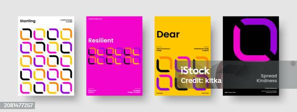 Template Brosur Abstrak Tata Letak Laporan Terisolasi Desain Flyer