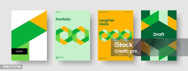 Tata Letak Sampul Buku Modern Template Laporan Abstrak Desain Latar