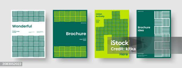 Template Latar Belakang Modern Tata Letak Laporan Geometris Desain
