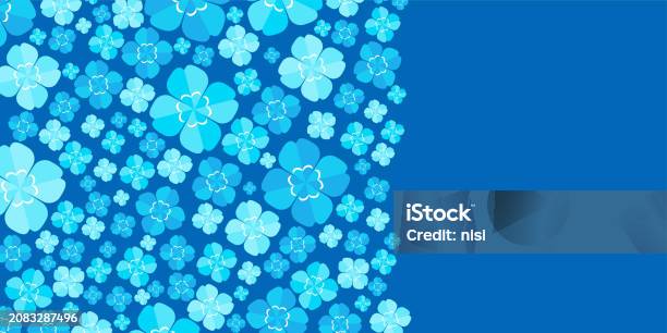Background Illustration Of A Blue Fourleaf Clover Stock Illustration Download Image Now Istock