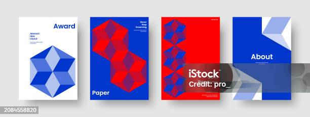 Desain Flyer Kreatif Tata Letak Laporan Abstrak Template Brosur