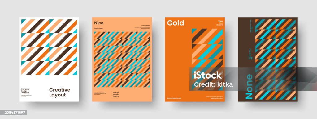 Tata Letak Flyer Modern Desain Sampul Buku Terisolasi Template Brosur